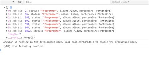 Javascript Angular Component Impossible To Loop Through An Array Of