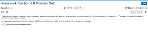 Solved Homework Section 6 8 Problem Set Save Score 0 Of 1