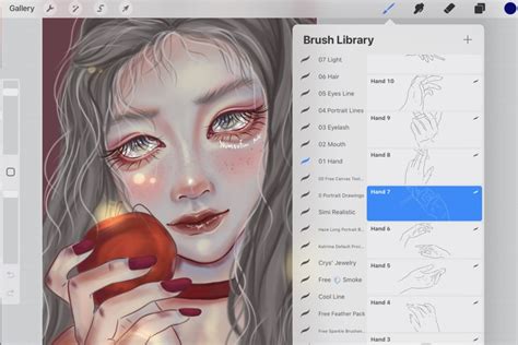 50 Hand Brush Brushes For Procreate Design Cuts
