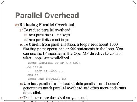 Parallel Computing Explained Parallel Code Tuning Slides Prepared