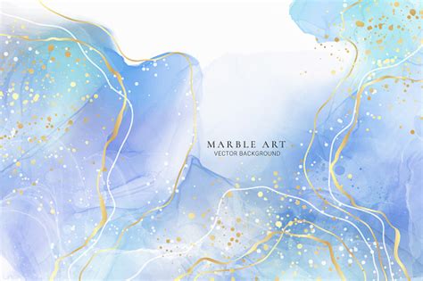 흰색 선과 브러시 얼룩로얄 시안 민트 액체 대리석 수채화 배경 청록색 대리석 알코올 잉크 그리기 효과 벡터 일러스트 배경 수채화 결혼 초대장 금 금속에 대한 스톡 벡터 아트