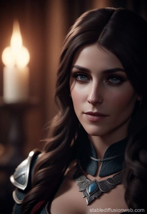 Serana Skyrim Under A Waterfall Prompts Stable Diffusion Online