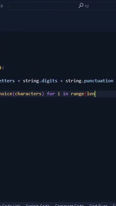 Generate Password In Python Python Learnpython Programming Youtube