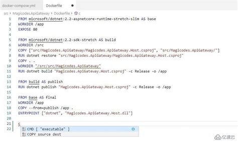 Vscode中docker如何安装 软件技术 亿速云