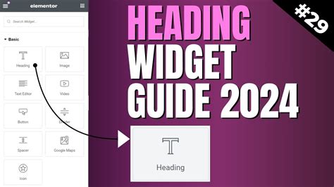 Heading Widget Guide Elementor Tutorial 2024 In Urduhindi Youtube