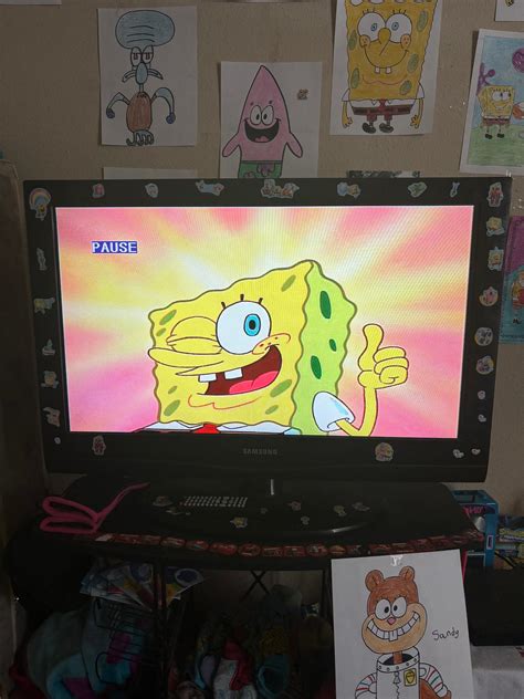 Spongebob Winking But Its On My Tv By Saraspongebob78 On Deviantart