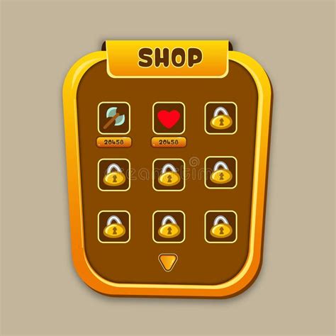 Game Shop Ui Vector Elements Design Stock Illustration Illustration Of Elements Iphone