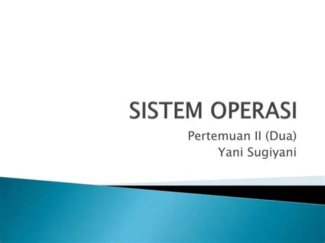PPT SISTEM OPERASI PowerPoint Presentation Free Download ID