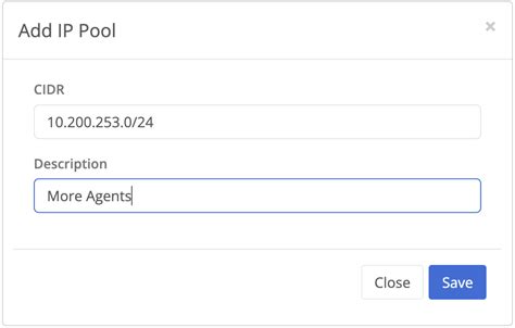 Virtual Network IP Pools