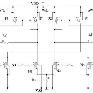 Schematic Of Class AB Amplifier Download Scientific Diagram