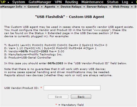 Setting Up An Agent For A Custom Usb Device Knowledge Base
