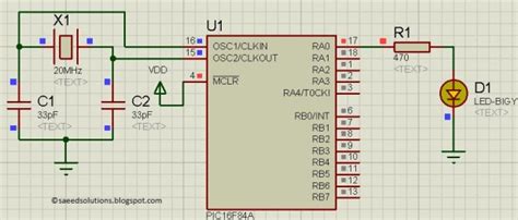 PIC16F84A Internal EEPROM Code And Proteus Simulation
