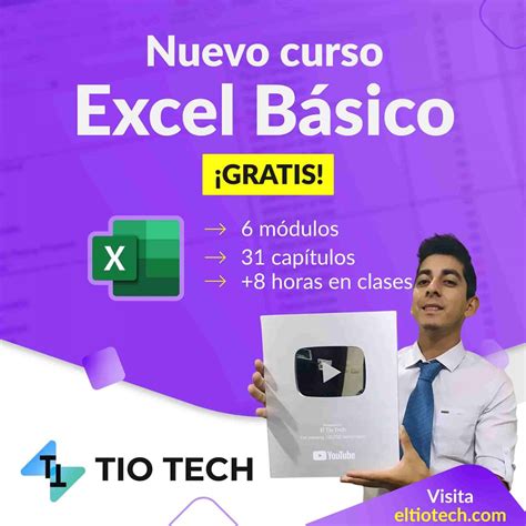 🚀【gratis】cursos De Excel Básico Intermedio Y Avanzado El Tío Tech 2021