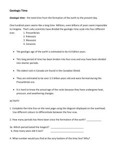 The Geologic Time Scale