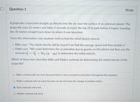 Solved A Projectile Is Launched Straight Up Directly Into Chegg