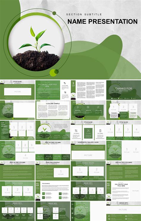 Plant Ecology Presenttion Powerpoint Template Keynote Template