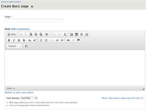 Using Ckeditor With Drupal 7 Christian Engvall
