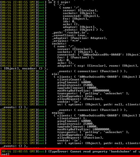 Nodejs Typeerror Cannot Read Property Handshaken Of Undefined Stack Overflow
