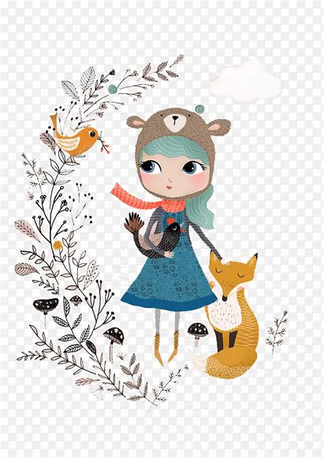 森林中的女孩png图片素材下载图片编号ynknkvrq 免抠素材网