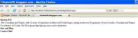 Shalvin Angular And Microsoft Net Blogs Ajax Asp Net Vii Accordion Control And
