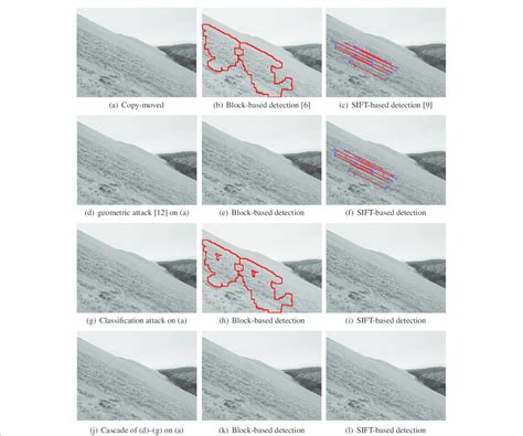 Block Based Copy Move Detector 6 Vs Sift Based Copy Move Detector