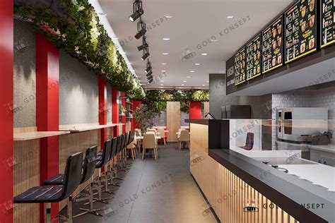 Döner Dükkani Dizaynı Gold Konsept