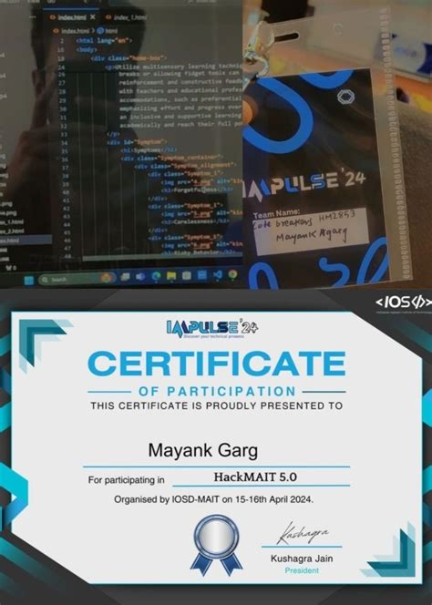 Mayank Garg On Linkedin Hackathon Learning Teamwork Innovation Achievement Mait Iosd