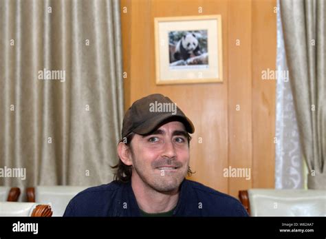 American Actor Lee Pace Is Pictured At The Chengdu Research Base Of