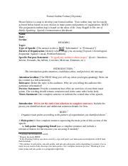 Developing A Formal Outline Step By Step Guide For Speech Course Hero