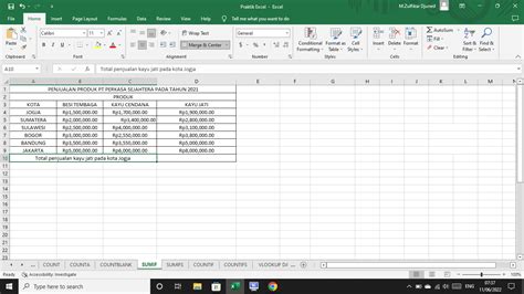 mengenal apa itu sumif dan sumifs dalam microsoft excel ~ rumus rumus