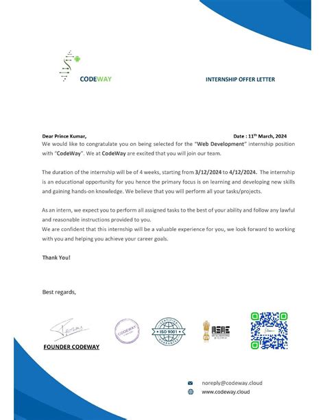 Prince Kumar On Linkedin Codeway Codewayintern Internship