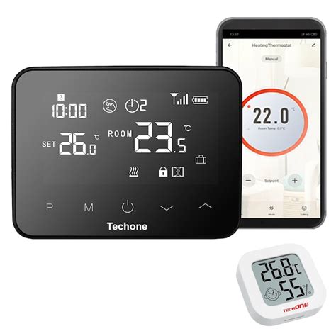 Termostat Ambient Centrala Wifi Techone® Wt 20 Pro Control Aplicatie Compatibil Centrala