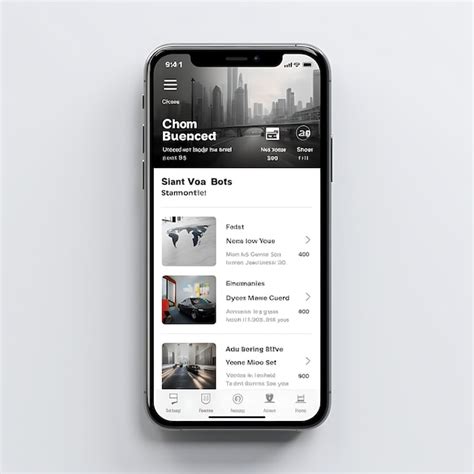 premium ai image mobile app design of news breaking news app design clean and minimalist theme