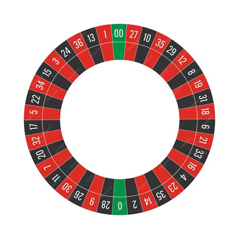 Premium Vector American Roulette Wheel With Double Zero Layout