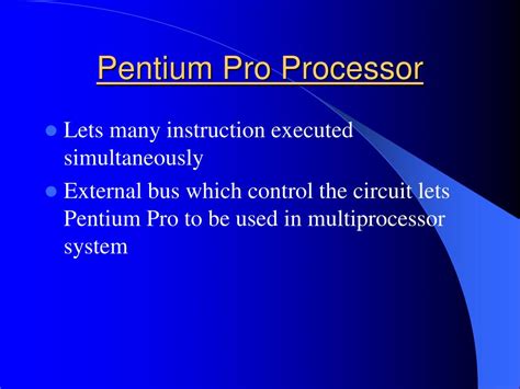 Ppt Introduction To Pentium Processor Architecture Powerpoint