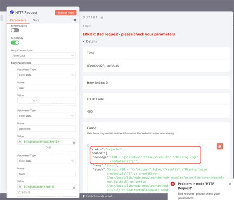 Error Api Post Request With Form Data Body Questions N8n Community