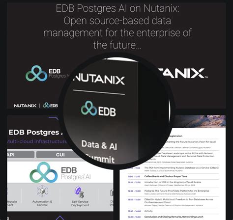 Hisham A Shahla On Linkedin Nutanix Edb Data Ai Summit Riyadh
