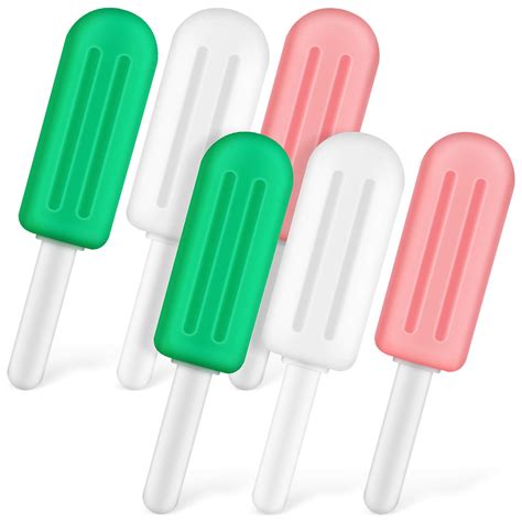 Aurarmlet Green Popsicle Shaped Braces Chewies 6pcs 22in