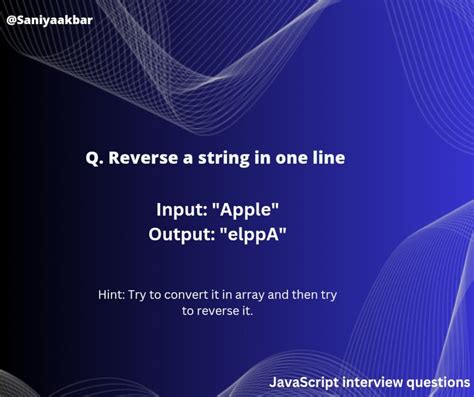 Saniya Akbar On Linkedin Javascriptinterviewquestion Codingchallenge