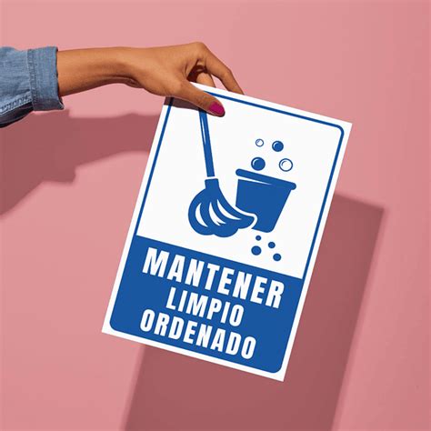 Señaletica Mantener Limpio Ordenado
