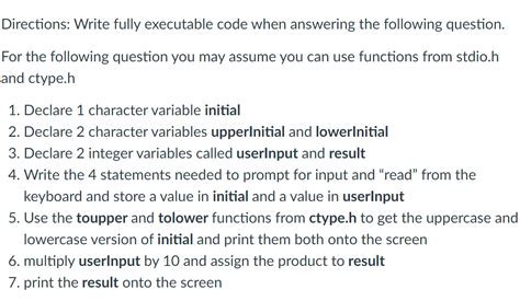 Solved Directions Write Fully Executable Code When