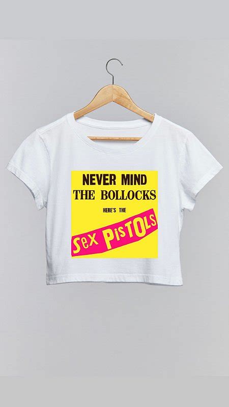 Cropped Sex Pistols I Algod O Branco Beatshirts