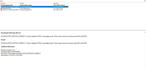 Plasma Hvps Ignition Timeout Instrument Message On Mpaes 4210 Forum Atomic Spectroscopy