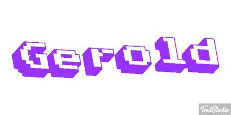 Gerold Prénom Designs De Logo En  Animé