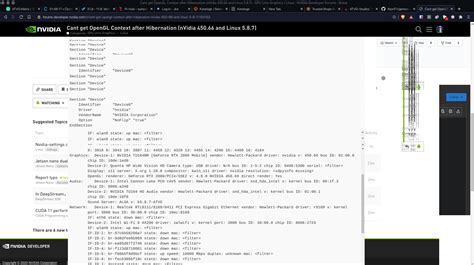 Cant Get Opengl Context After Hibernation Nvidia 45066 And Linux 58