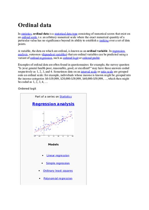 doc ordinal data ordered logit regression