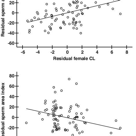 Relationships Between Residual Sperm Area Index And Residual Female Download Scientific Diagram