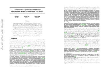 Combinatorial Optimization With Graph Convolutional Networks And Guided