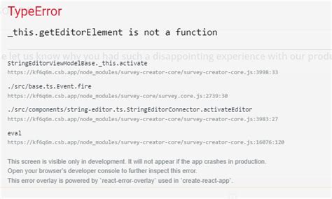 React An Exception Is Raised In Strict Mode Issue 4595 Surveyjs