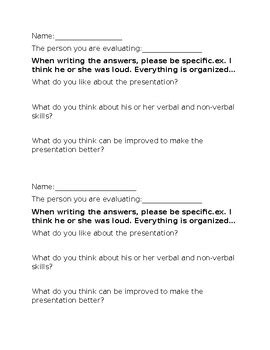 Peer Evaluation By Ling Cui TPT